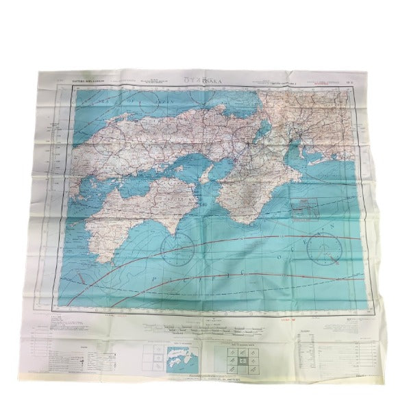 Original U.S. WWII 1943 Army Air Forces Silk Escape Map - Tokyo and Os ...